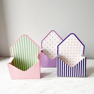 Envelope Shaped Flower & Gift Boxes, Coloured Boxes, Gift Box, Flower ...