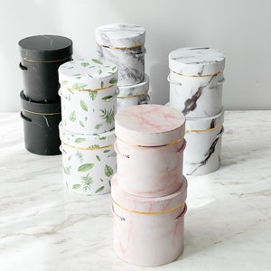 Marble Boxes, Coloured Marble Boxes, Gift Box, Flower Box, Round Box ...