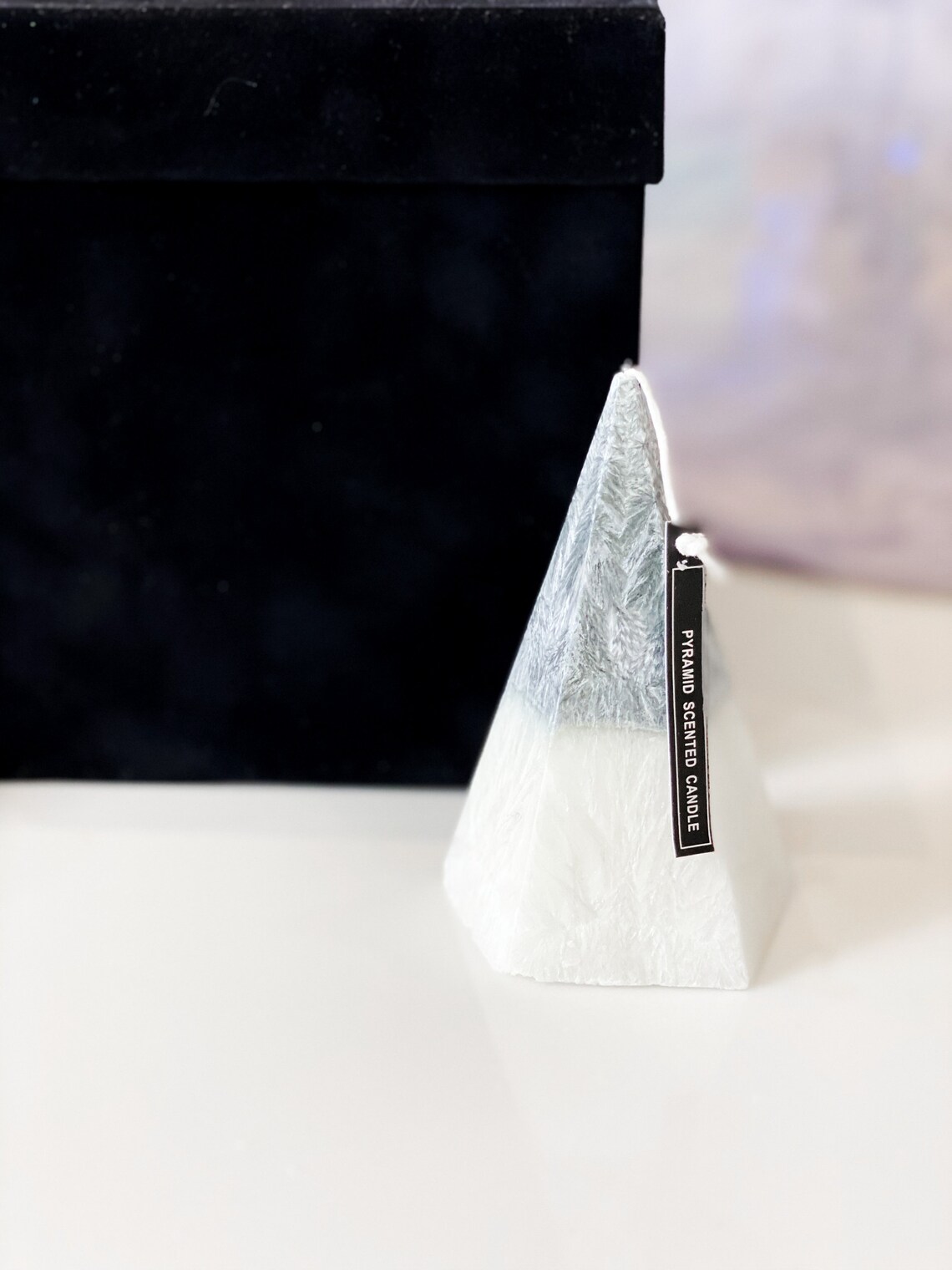 Frosted Flower Scented Triangle Candle Scented Candles - Etsy Nederland