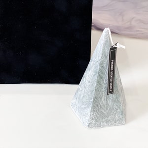 Frosted Flower Scented Triangle Candle Scented Candles | Etsy