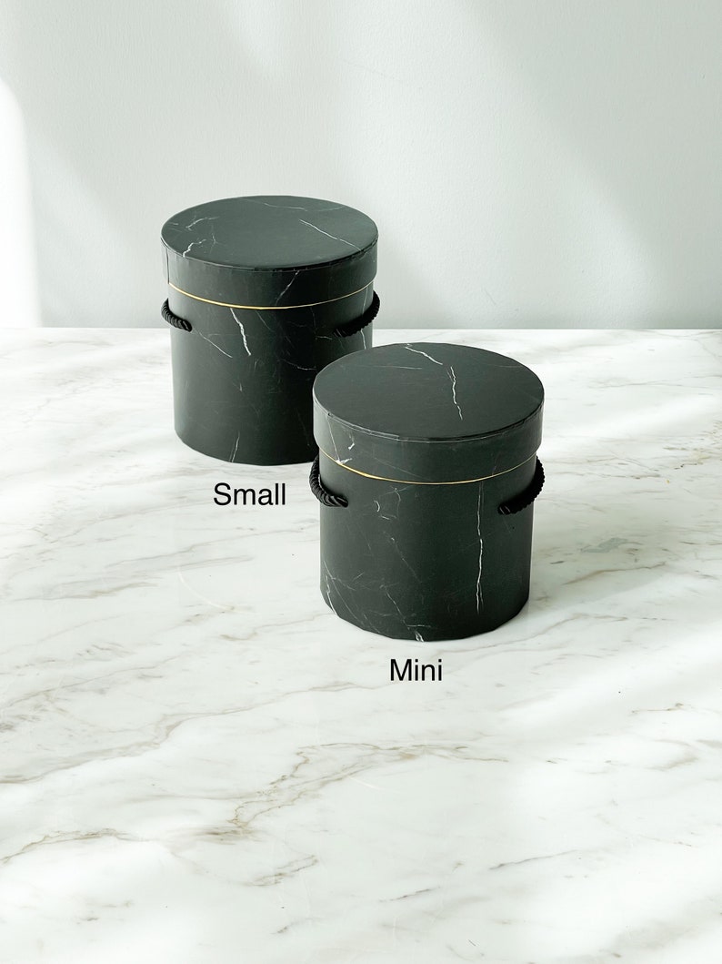 Marble Boxes Coloured Marble Boxes Gift Box Flower Box | Etsy