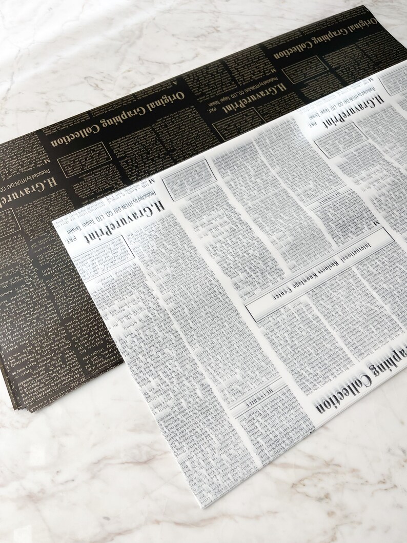 20 Sheets Newspaper Wrapping Papers Gift Wrap Gift - Etsy