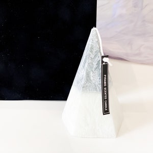 Frosted Flower Scented Triangle Candle Scented Candles | Etsy