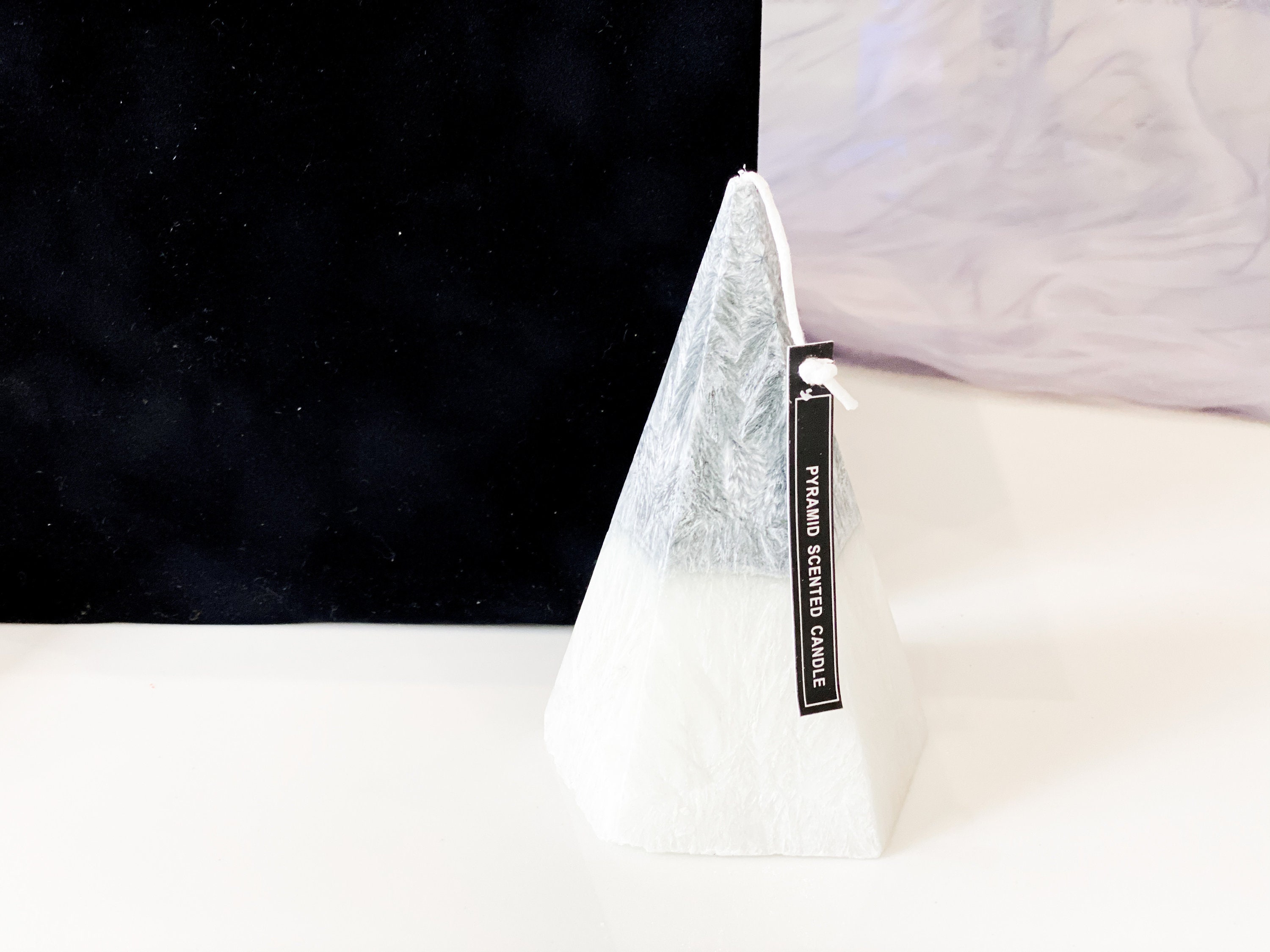 Frosted Flower Scented Triangle Candle Scented Candles | Etsy