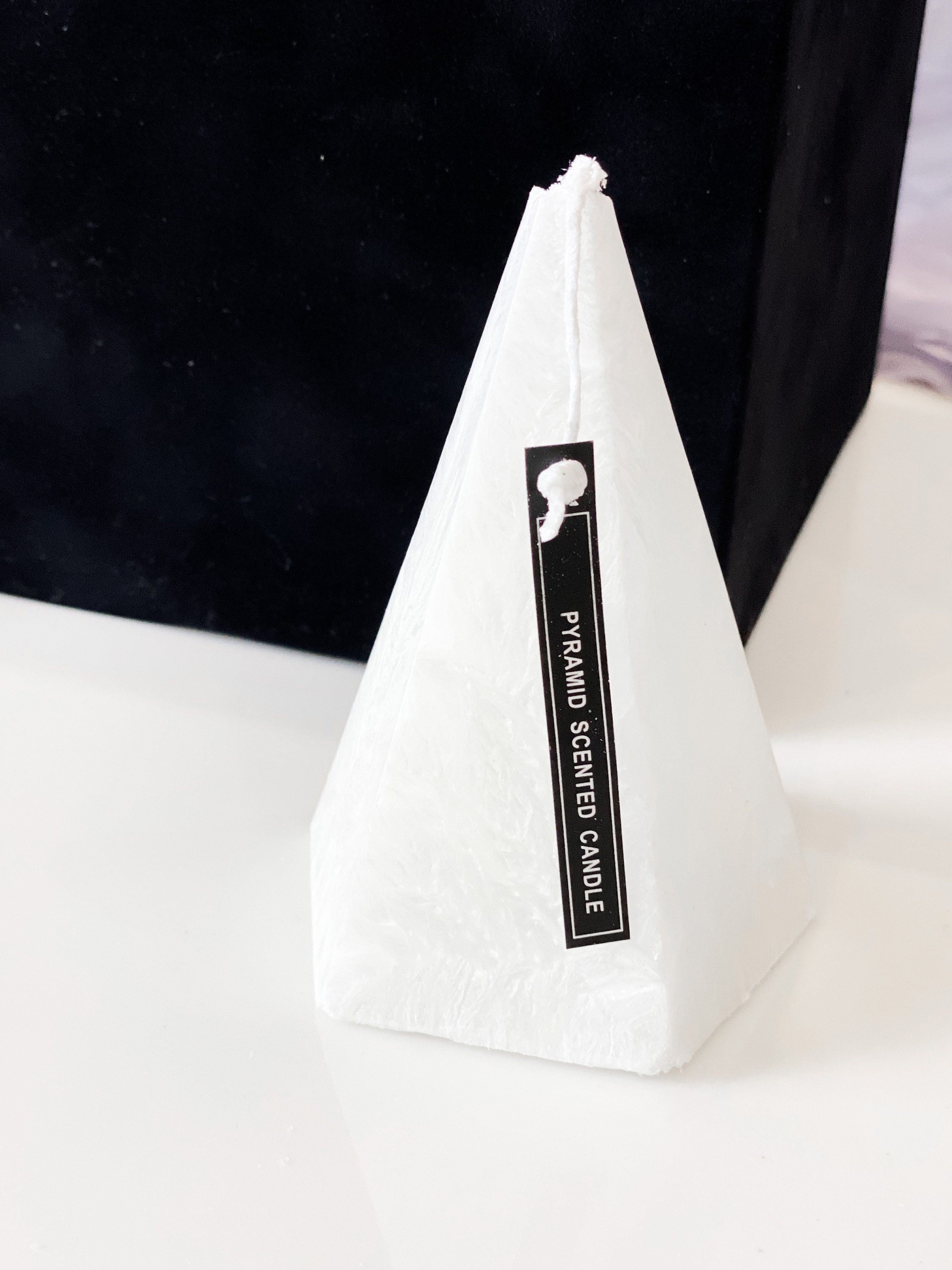 Frosted Flower Scented Triangle Candle Scented Candles | Etsy