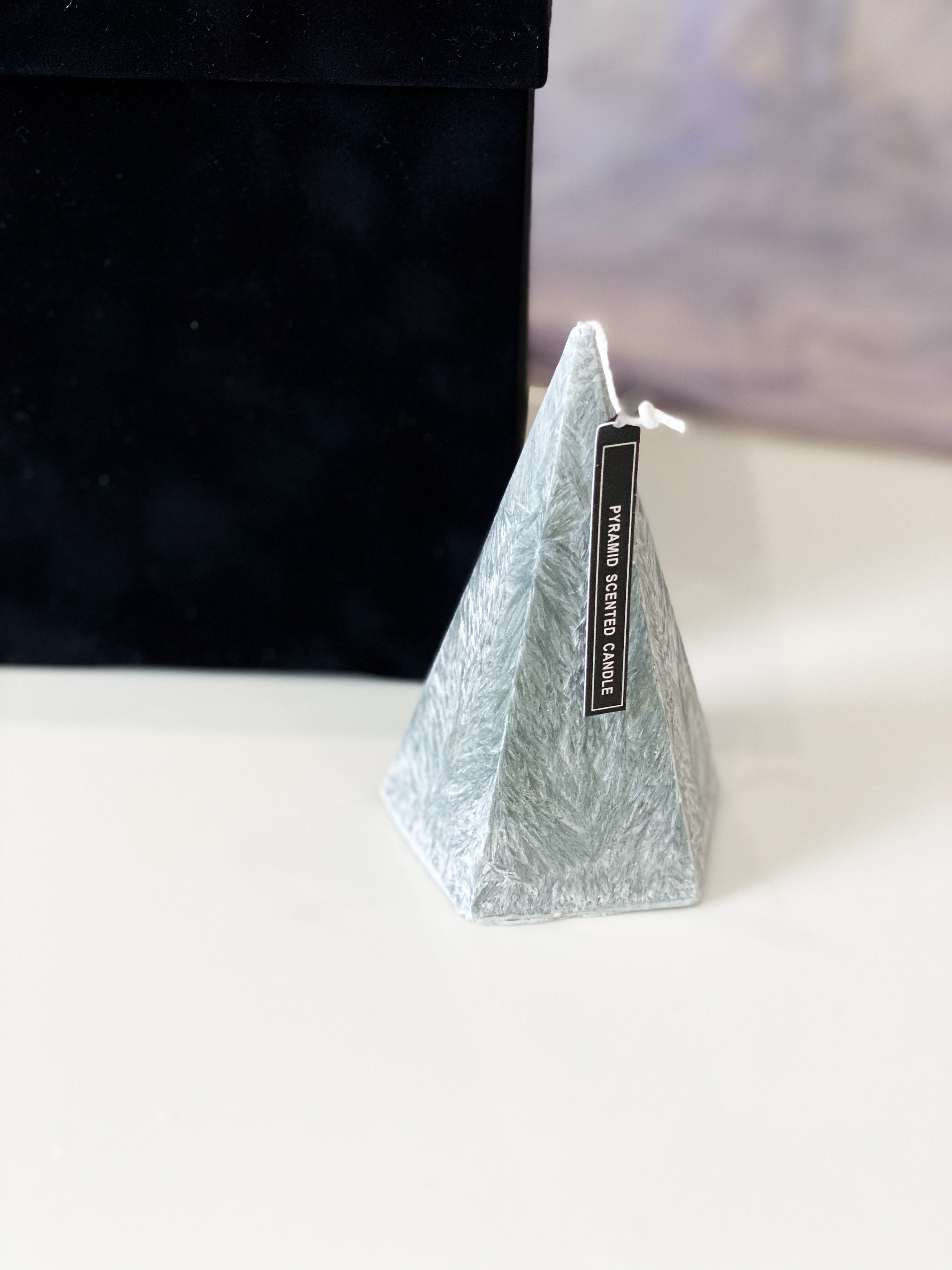 Frosted Flower Scented Triangle Candle Scented Candles - Etsy Nederland