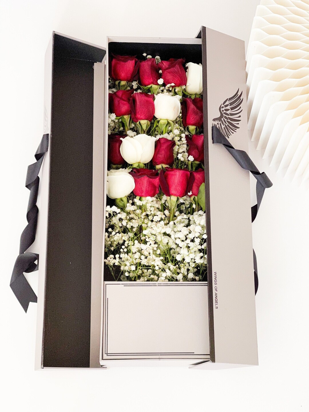 Tall Wing Flower & Gift Box, Angel Wings Box, Flower Box, Tall Box ...