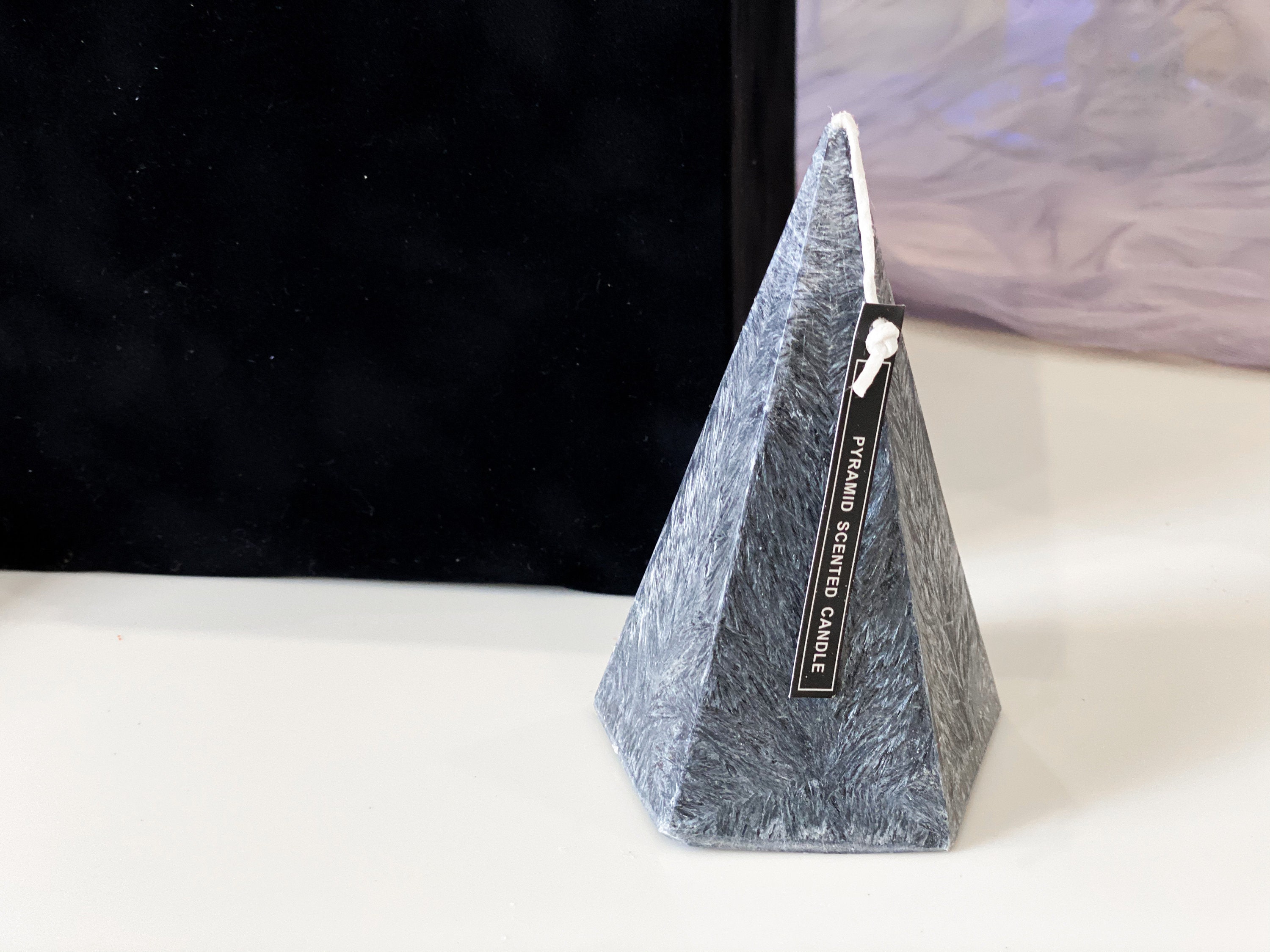 Frosted Flower Scented Triangle Candle Scented Candles | Etsy