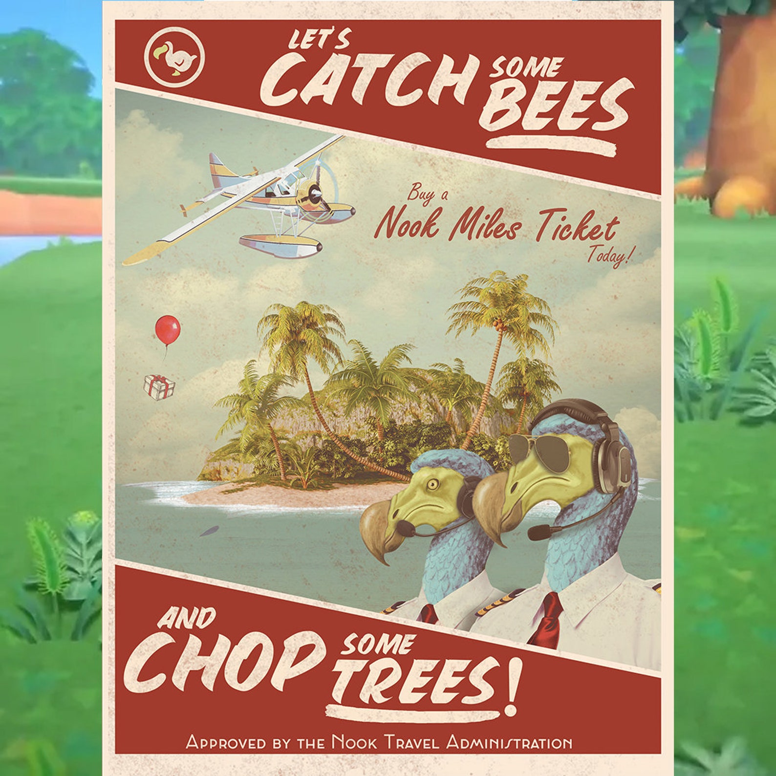 Dodo Airlines Propaganda Poster | Etsy Canada