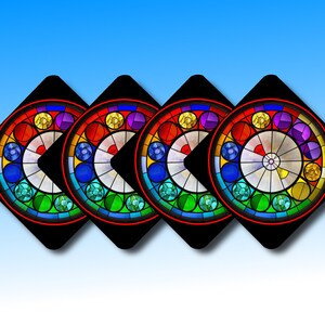Chakra Stained Glass Pattern: Sublimation Clip Art (digital Download ...