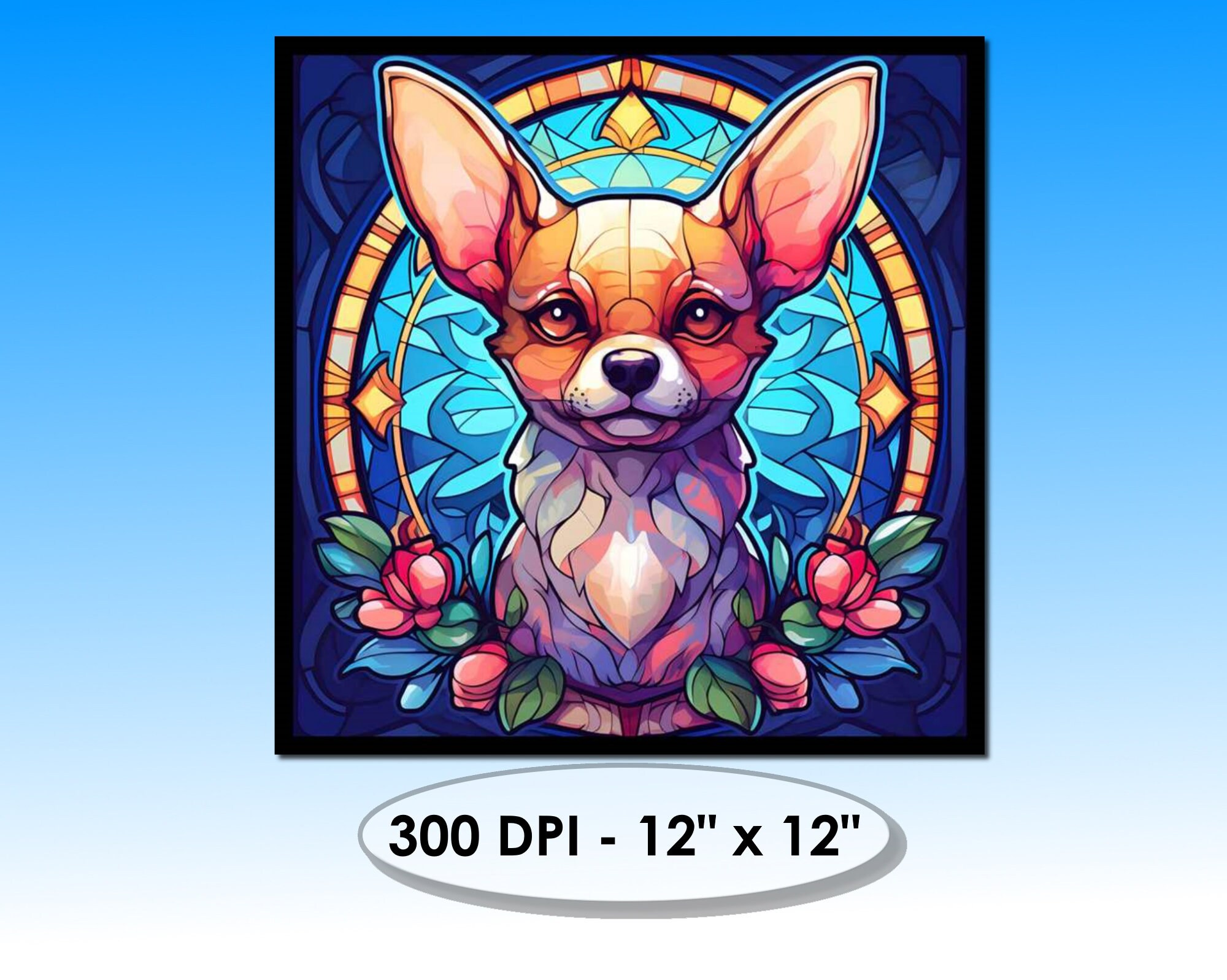 Stained Glass Dog Breeds Pattern: 25 Designs (digital Download) - Etsy