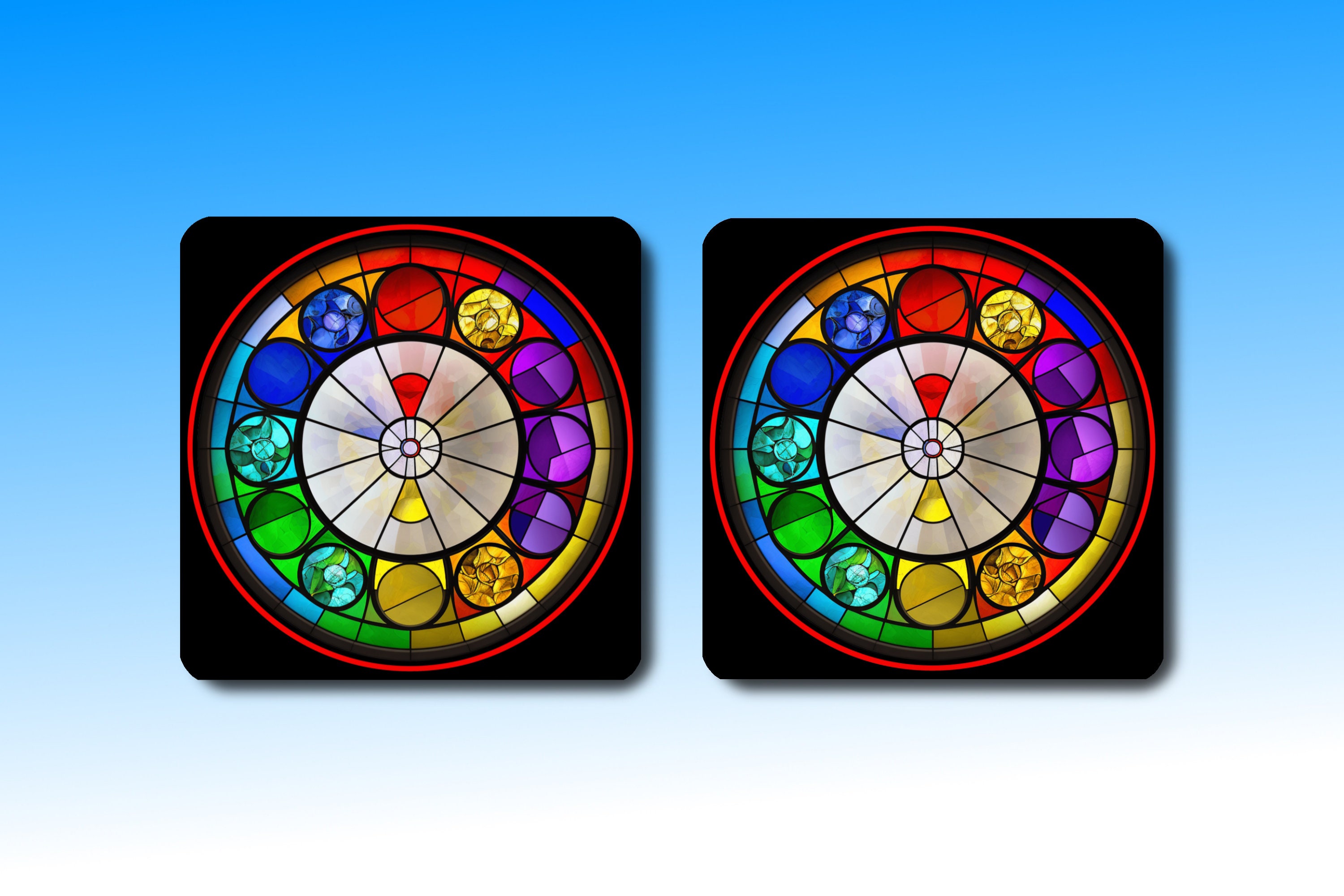 Chakra Stained Glass Pattern: Sublimation Clip Art (digital Download ...