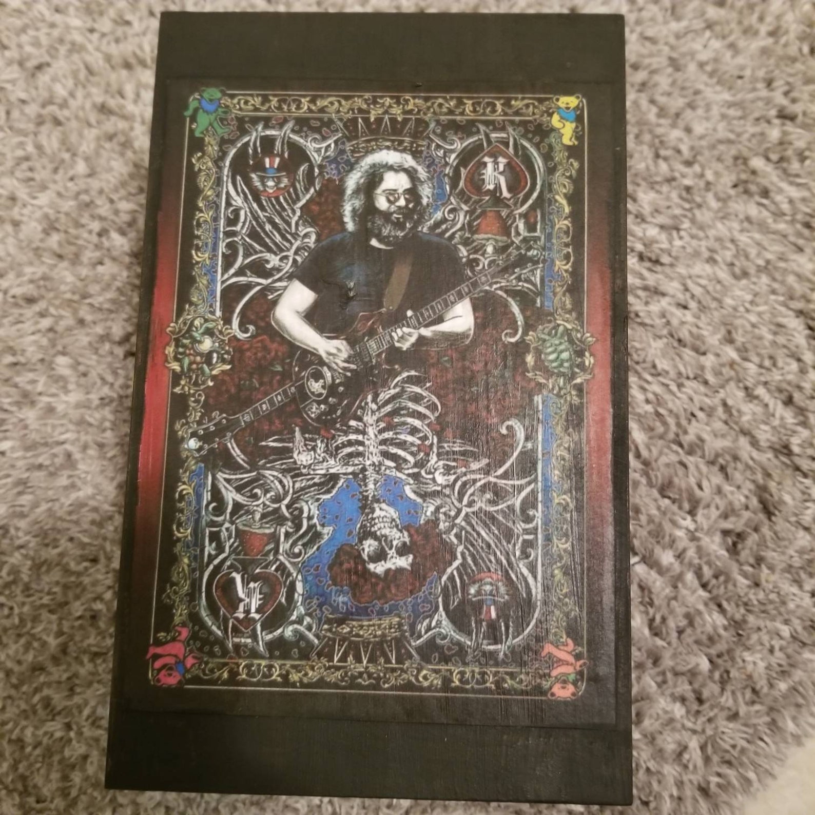 Painted Wooden Grateful Dead Keepsake Stash Trinket Box - Etsy