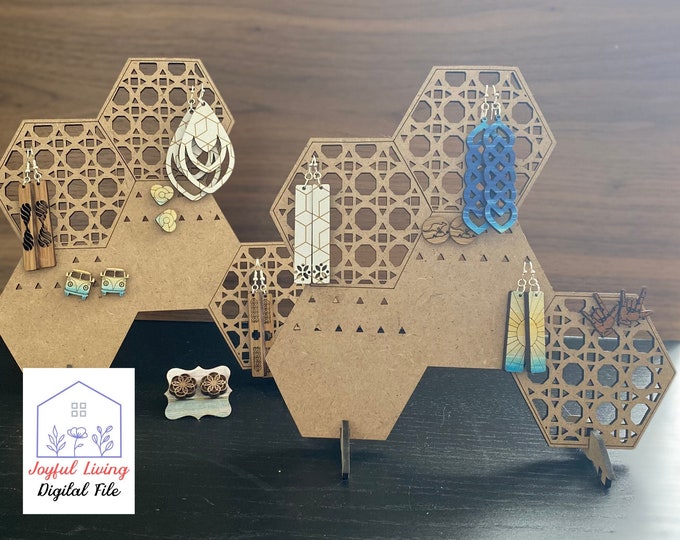 Earring Stand, SVG, Earring Holder, Wood Laser Cut - Etsy