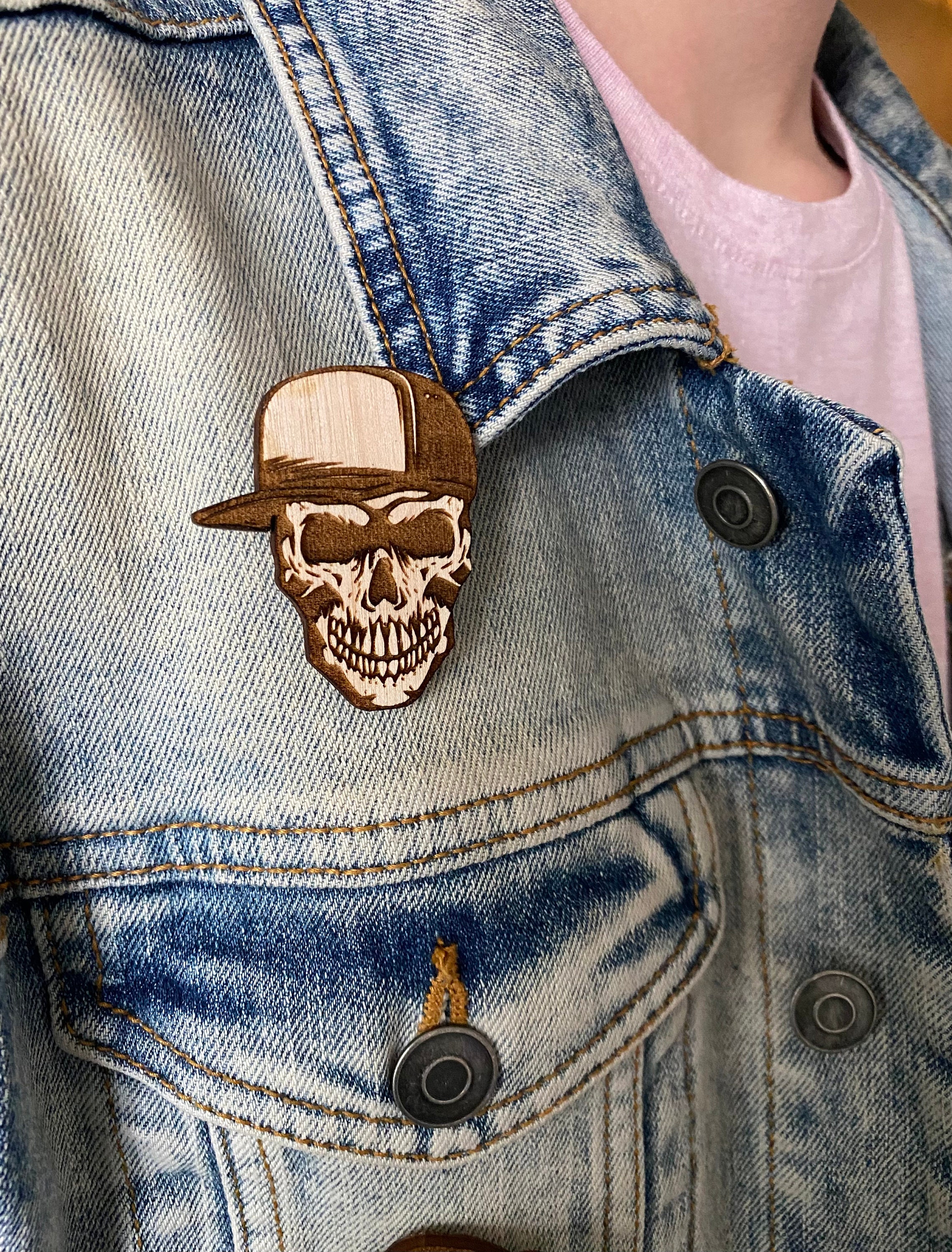 Trendy Wooden Pins SVG, Laser Cut Engraved, Etched - Etsy