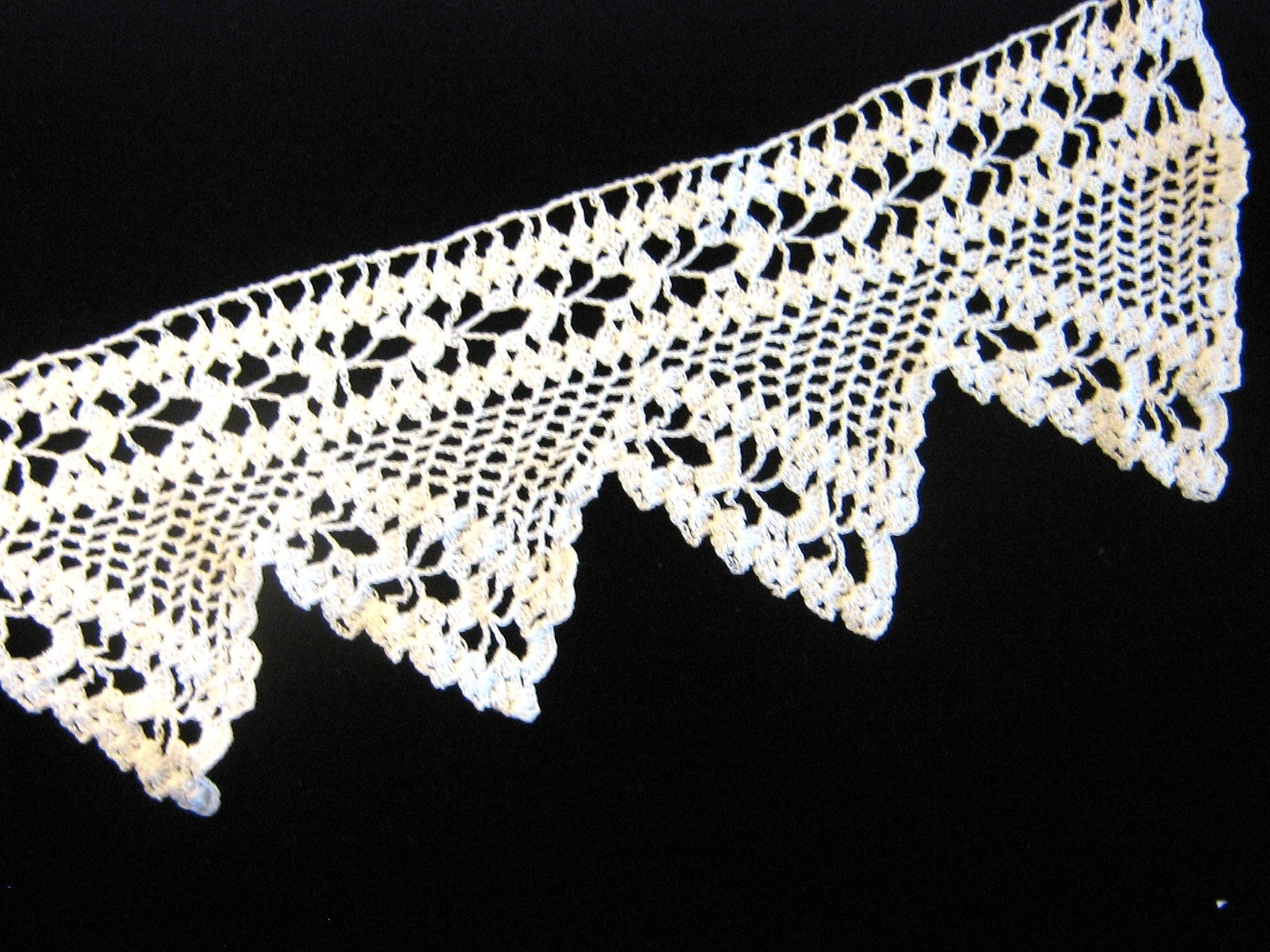 Vintage Antique Filet Crochet Border Edging - Etsy Canada