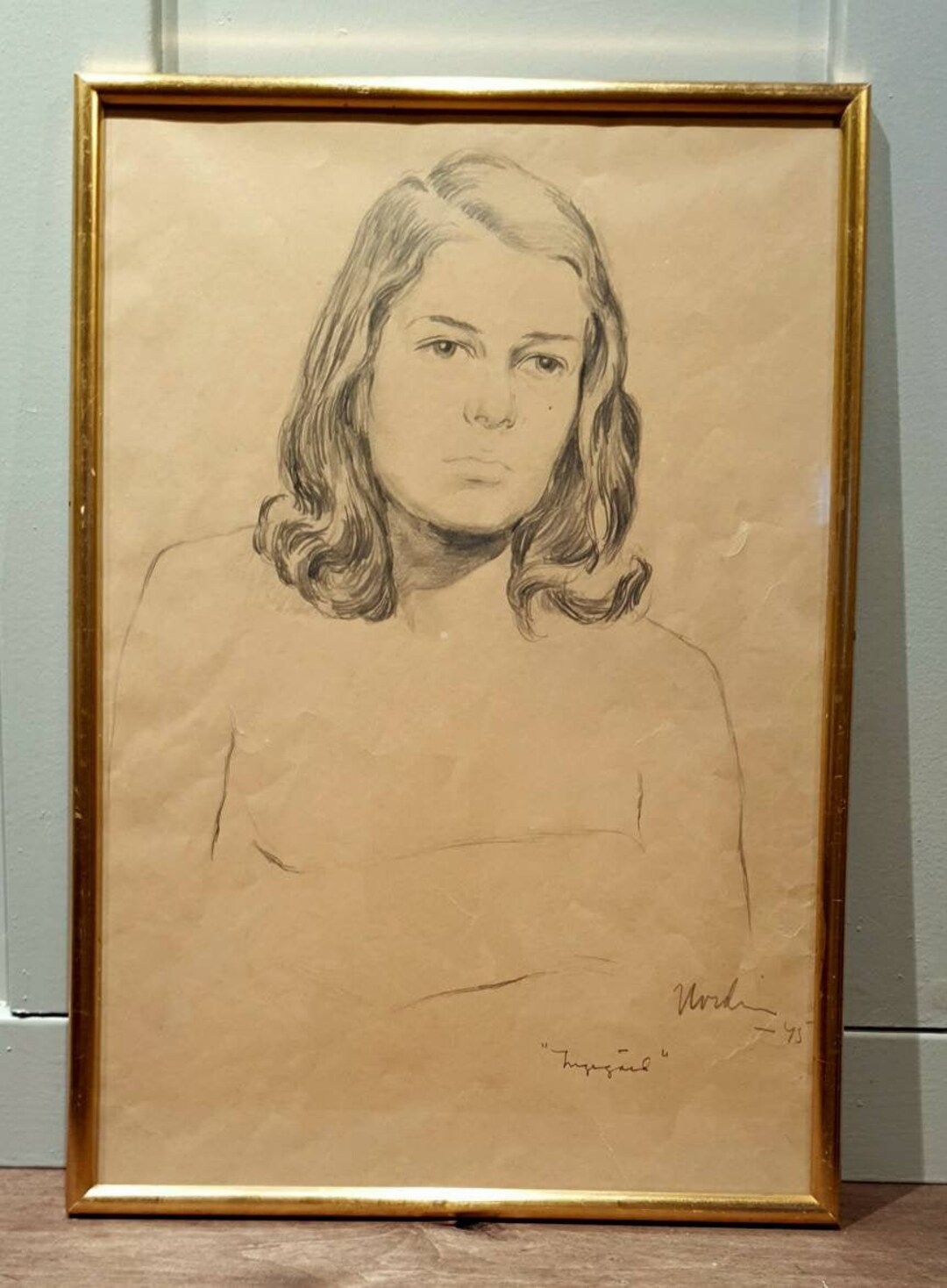 1970s Artist Pencil Sketch of a Woman on Paper. Signed and - Etsy