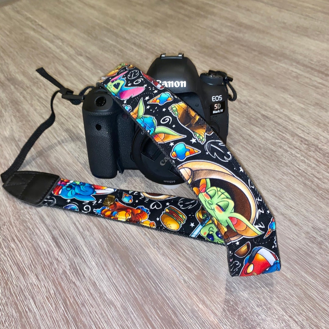 Disney Stitch & Baby Yoda in Space Custom Adjustable Camera Strap ...