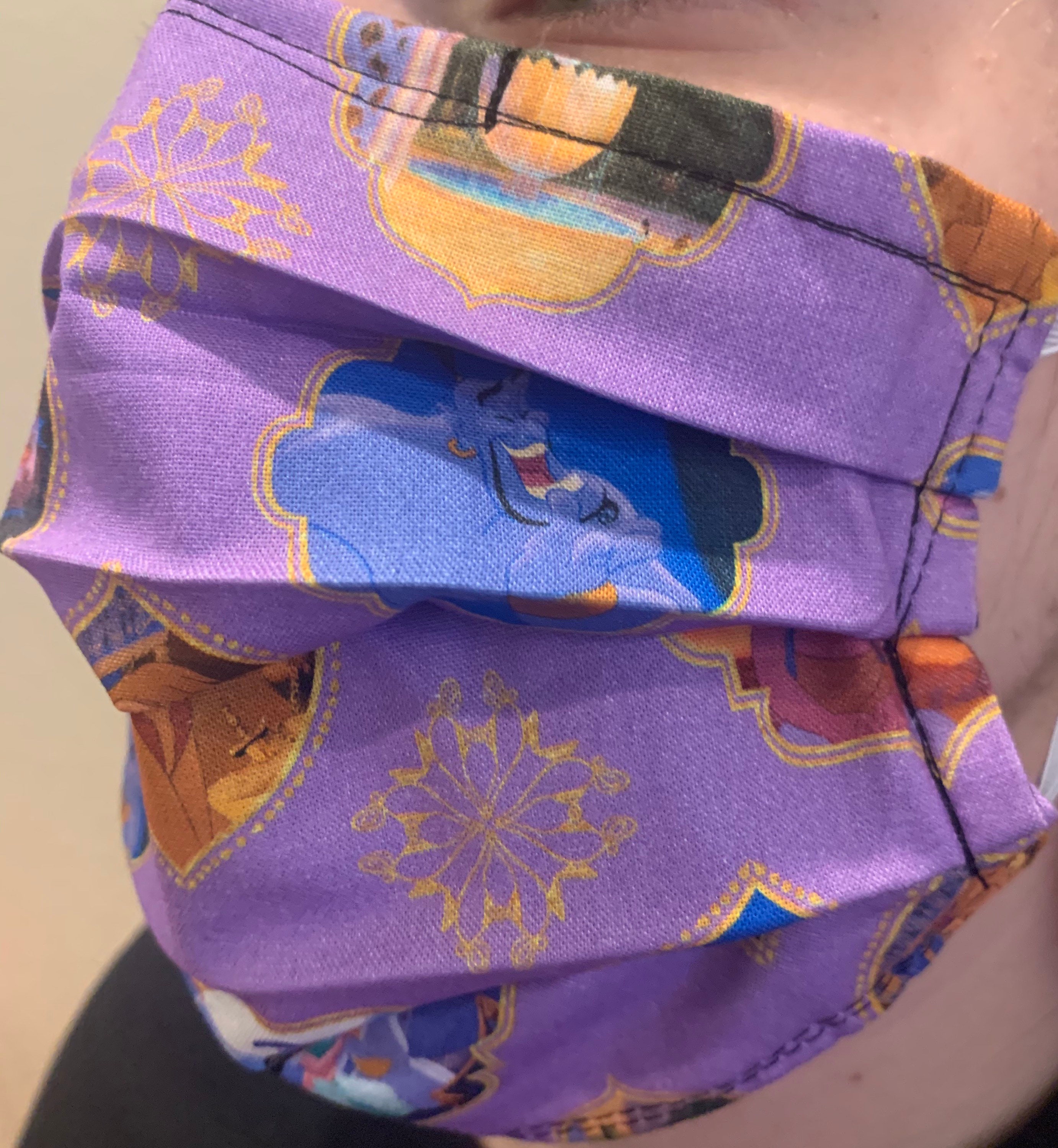 Disney Face Mask Aladdin 3 Layer With Filter and Nose Piece Aladdin ...