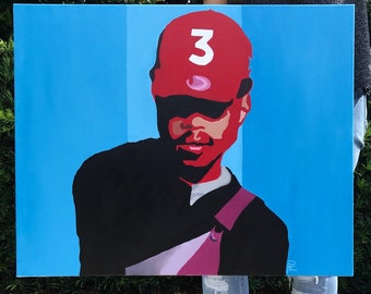 Chance the Rapper Painting - Etsy