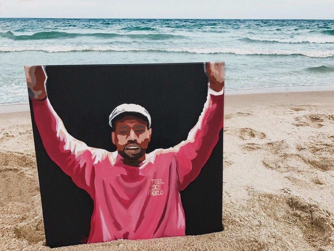 Kanye West (original Painting) - Etsy
