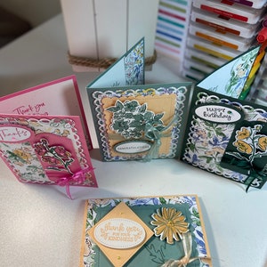 Set of 4 Greeting Cards - Thank You (2), Congrats, Happy Birthday - Etsy