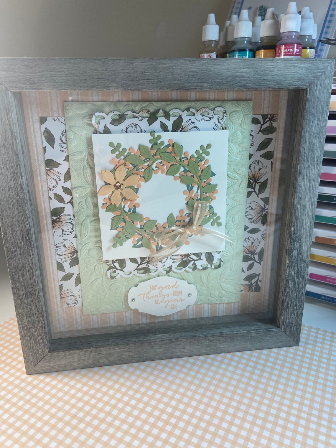 Shadow Box Art 8x8 Original Paper Art - Etsy