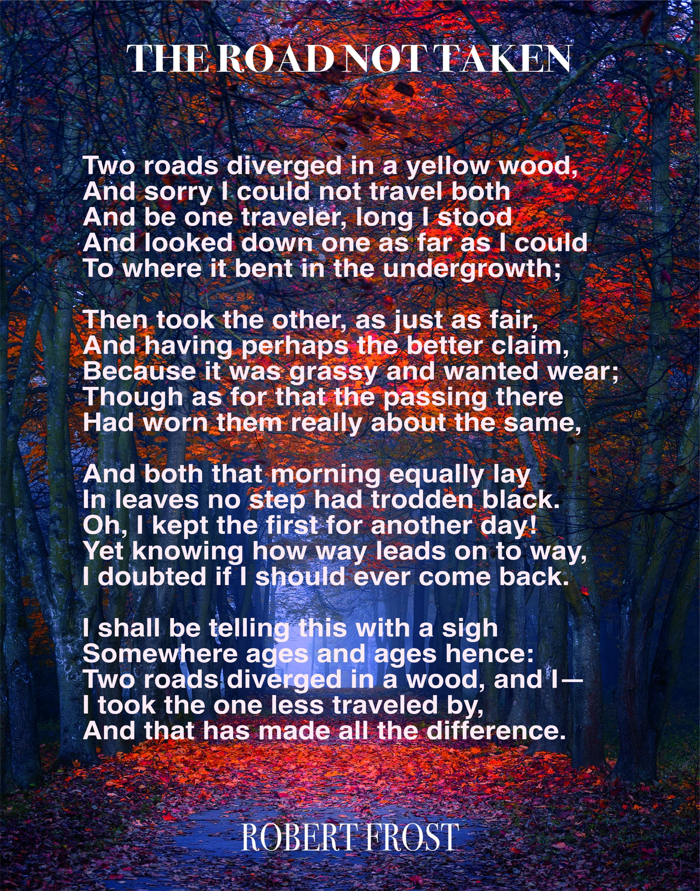 The Road Not Taken: A Vibrant Journey Through Choices - Robert Frost's ...