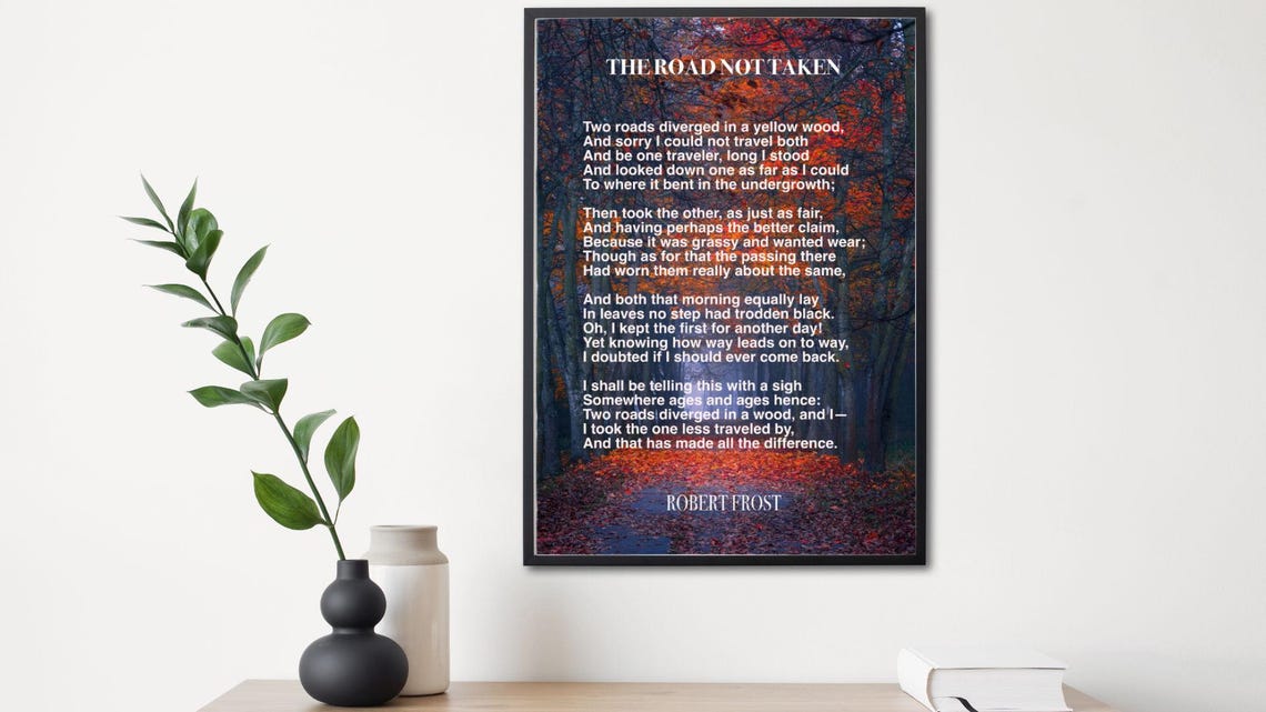 The Road Not Taken: A Vibrant Journey Through Choices - Robert Frost's ...