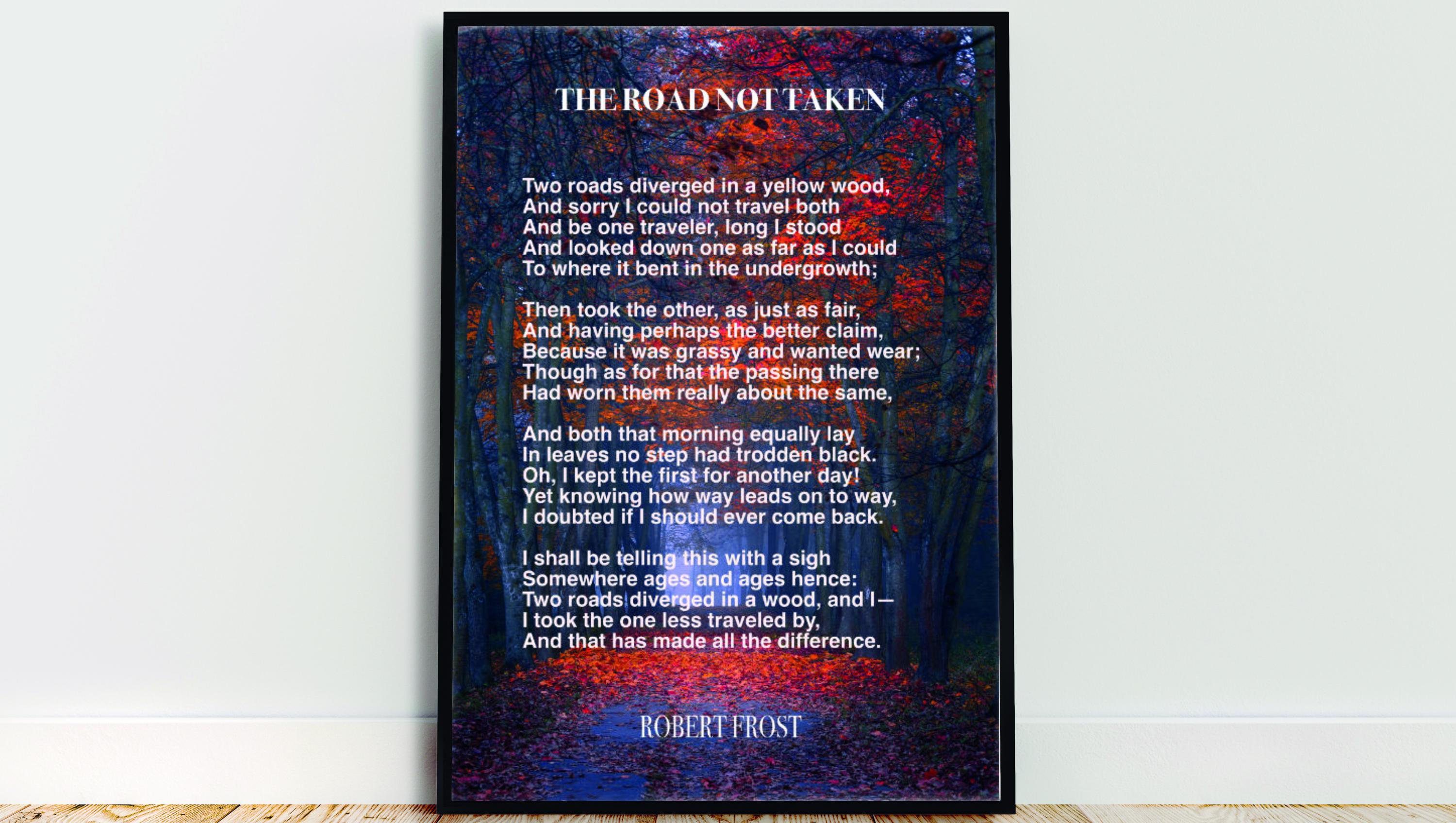 The Road Not Taken: A Vibrant Journey Through Choices - Robert Frost's ...