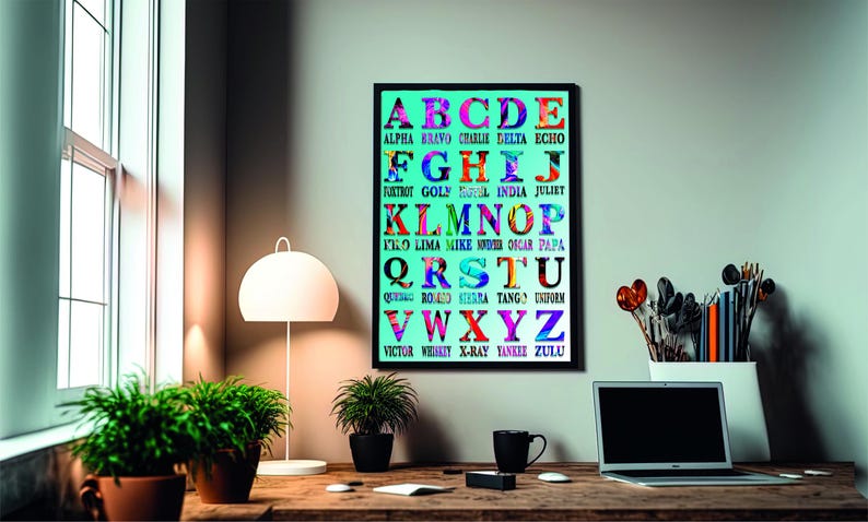 Phonetic Alphabet Printable - NATO Military & Aviation Communication ...