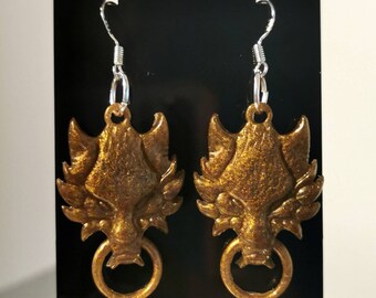 Labyrinth Door Knocker Earrings - Etsy
