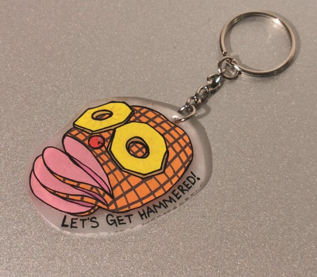 Always Sunny - Rum Ham Keyring/keychain Hand Painted - Etsy