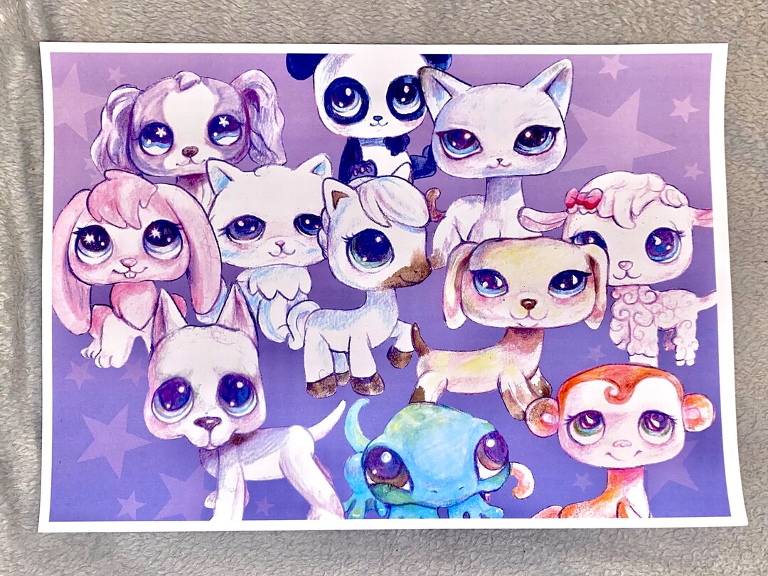 Littlest Pet Shop A4 Glossy Print 21 X 29.7cm - Etsy