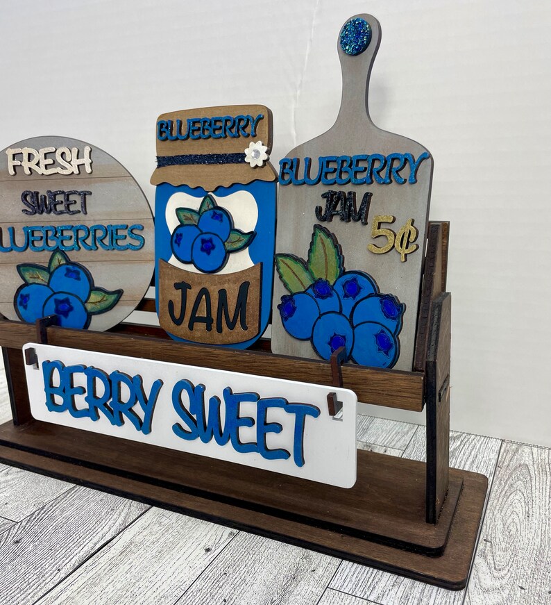Berry Sweet Blueberry Decor Add on for Interchangeable Shelf - Etsy