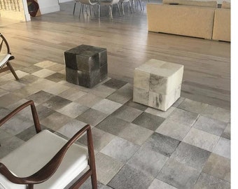 Gray Patchwork Rug | Etsy