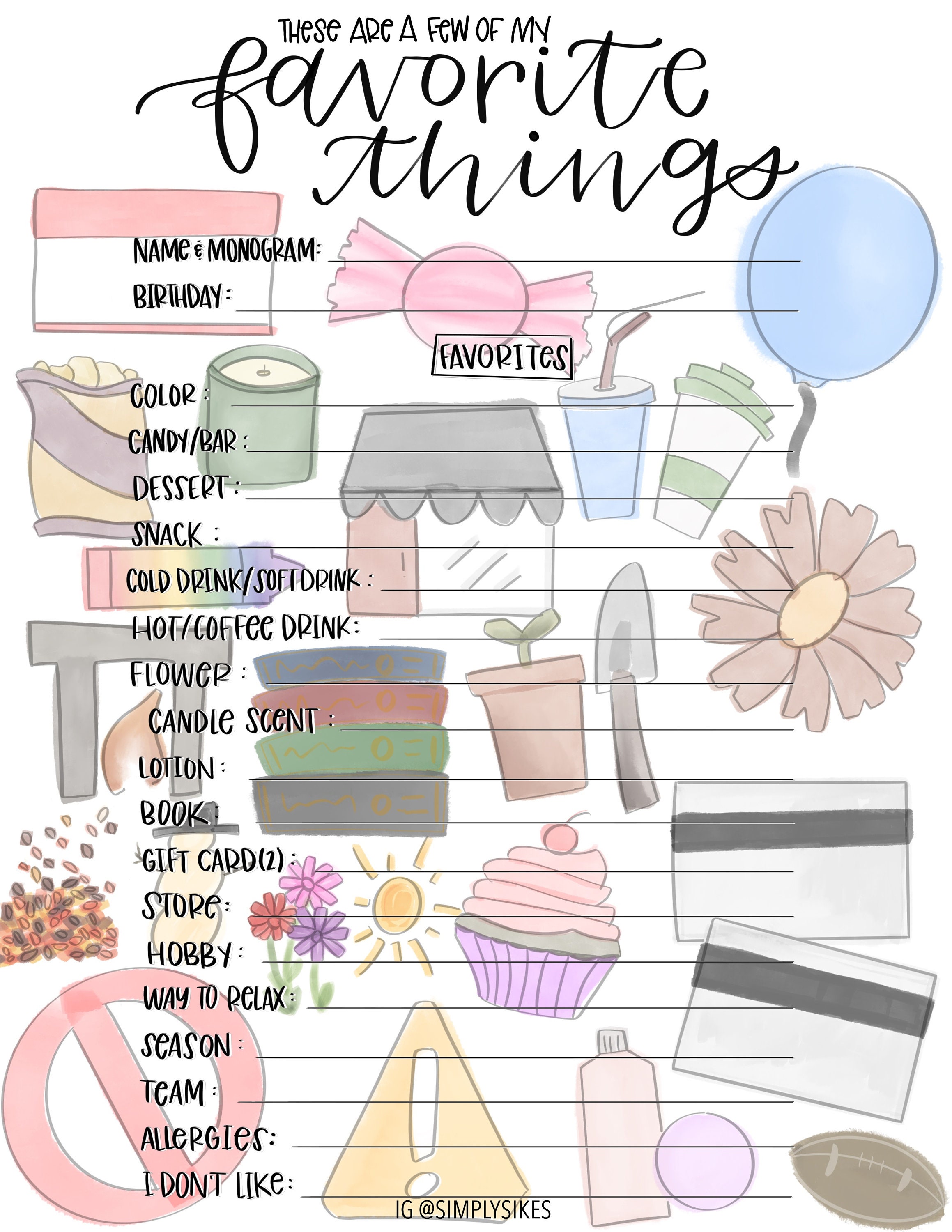 Get to Know Your Teacher Printable - Etsy