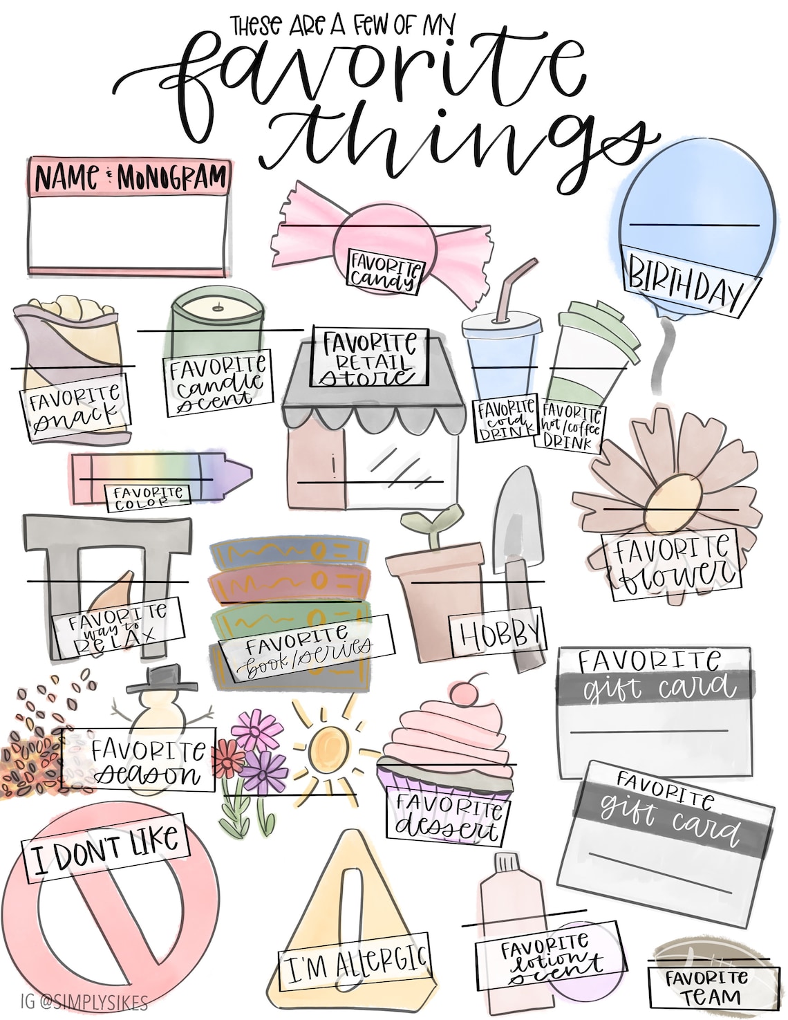 Get to Know Your Teacher Printable - Etsy