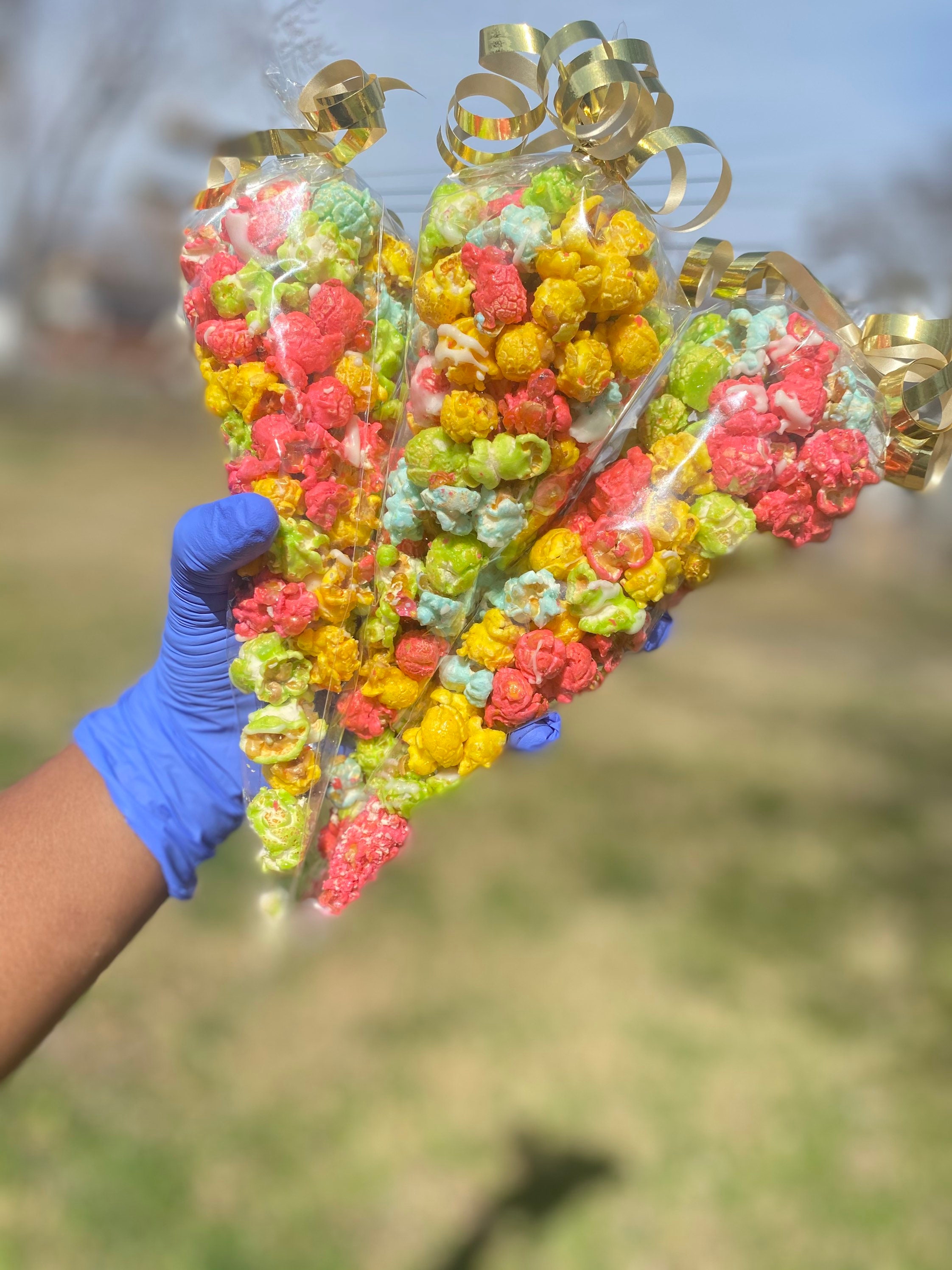 Custom Colored Popcorn Favors 1 Dozencurly Ribbon Only - Etsy