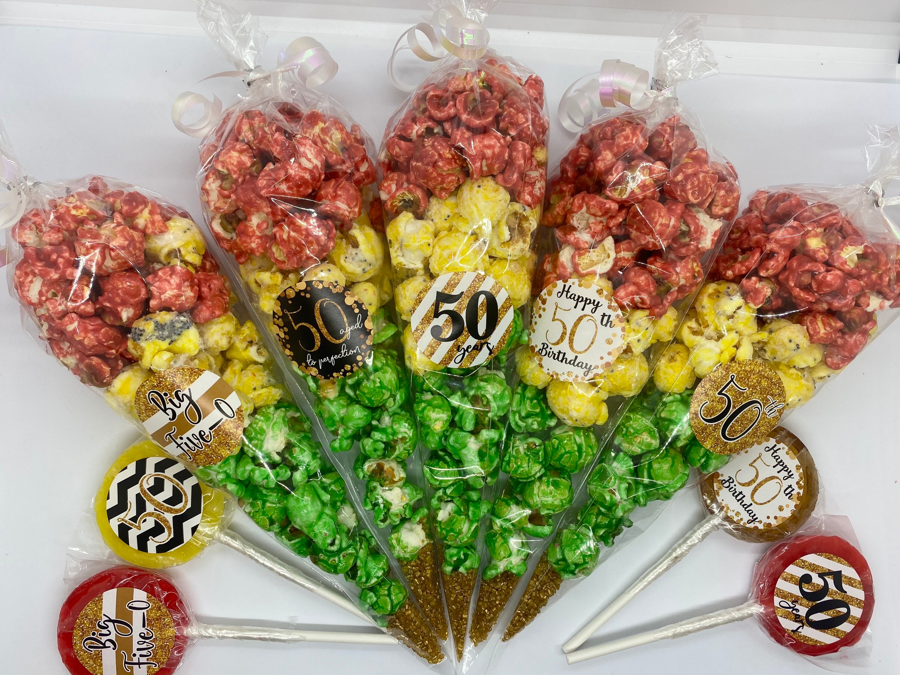Custom Colored Popcorn Favors 1 Dozencurly Ribbon Only - Etsy