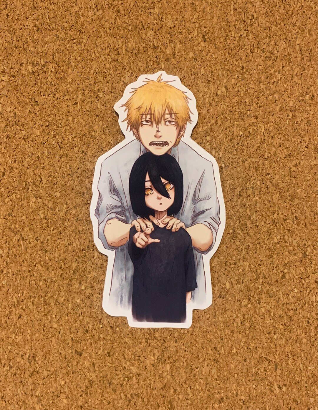 Chainsawman Sticker: Denji • Nayuta - Huhhhhhh - Etsy