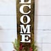 Large Welcome Sign With Planter | Welcome Wood Planter Box ...