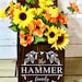Large Welcome Sign With Planter | Welcome Wood Planter Box ...