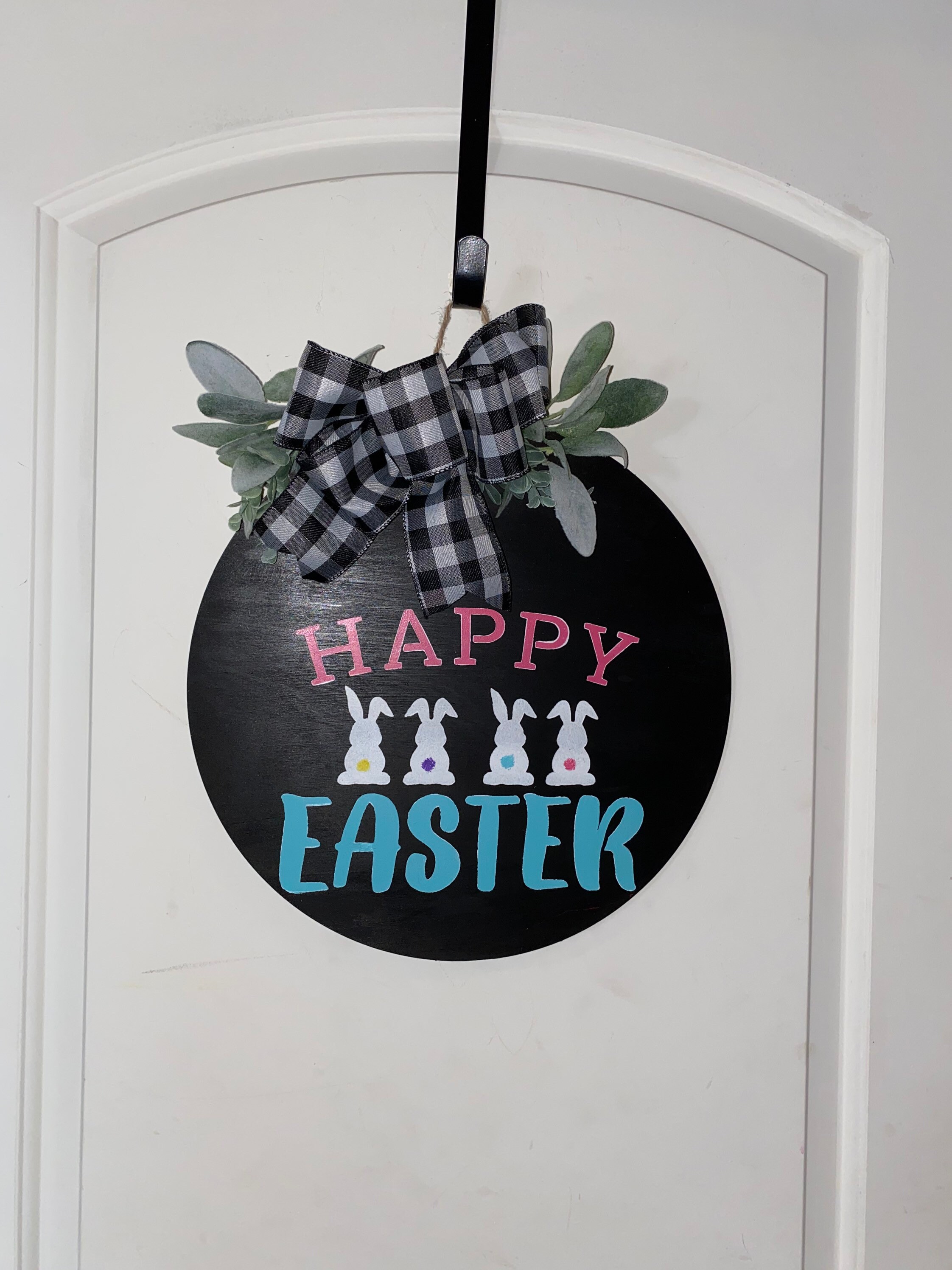 Double Sided Easter & Spring Door Hanger | Hello Sunshine | Happy ...