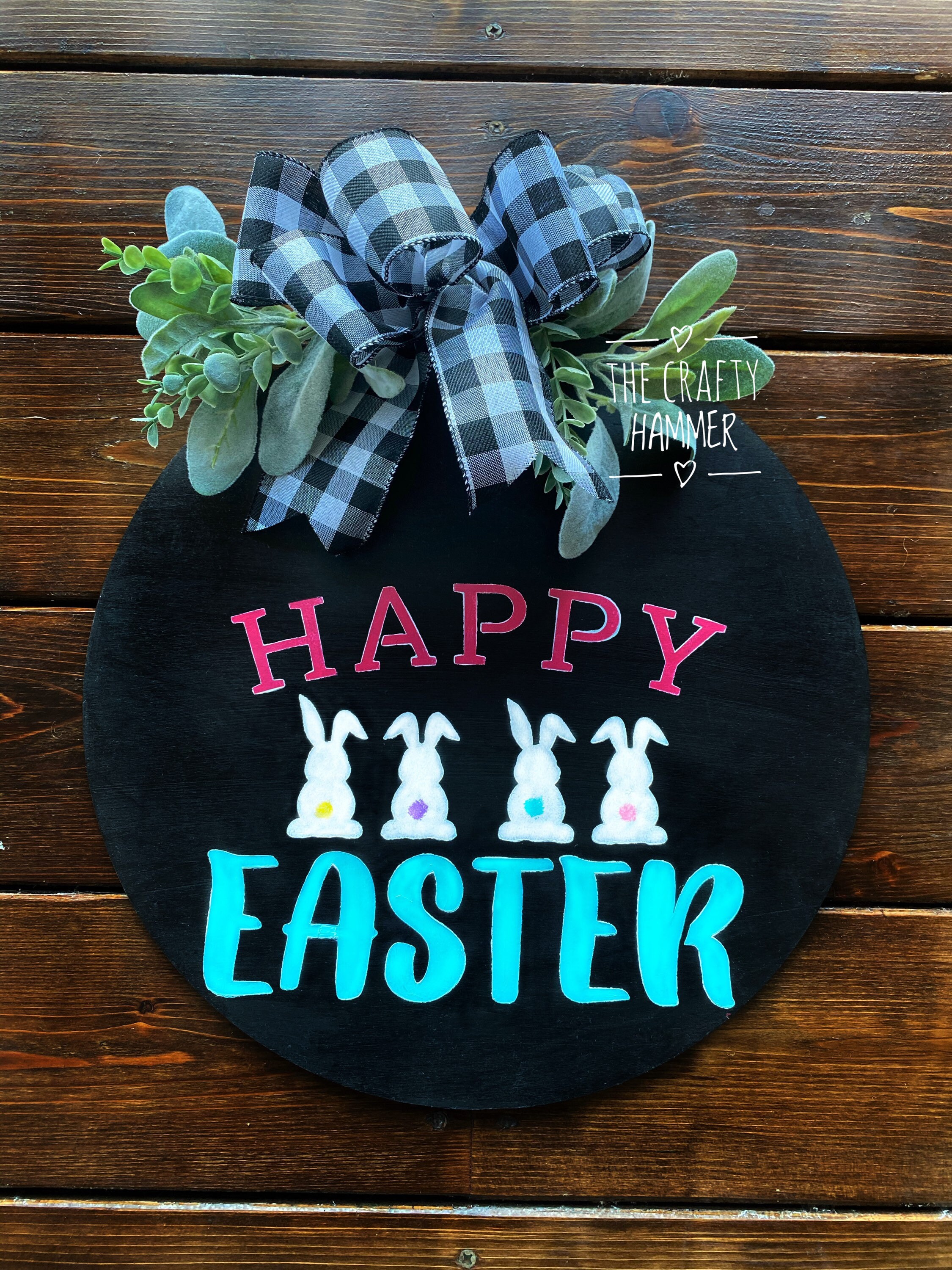 Double Sided Easter & Spring Door Hanger | Hello Sunshine | Happy ...