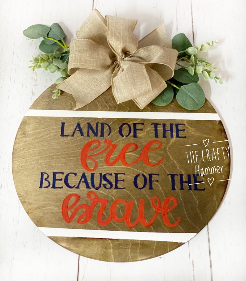 Custom Double Sided Wood Round | Double Sided Wood Hanger | Multi ...