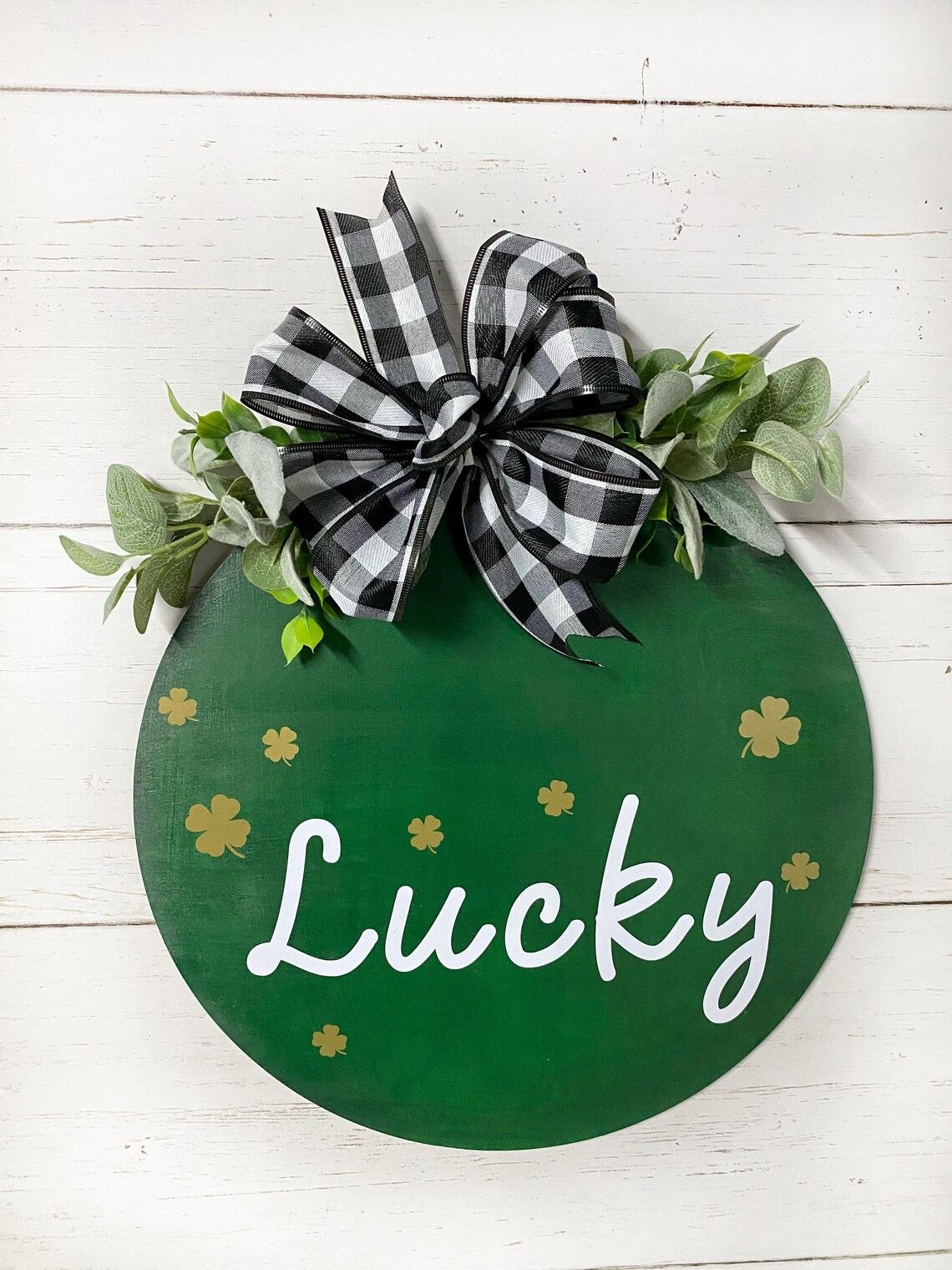 Custom Double Sided Wood Round Double Sided Wood Hanger - Etsy