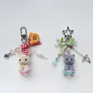 Sylvanian Calico Critter Keychain - Etsy