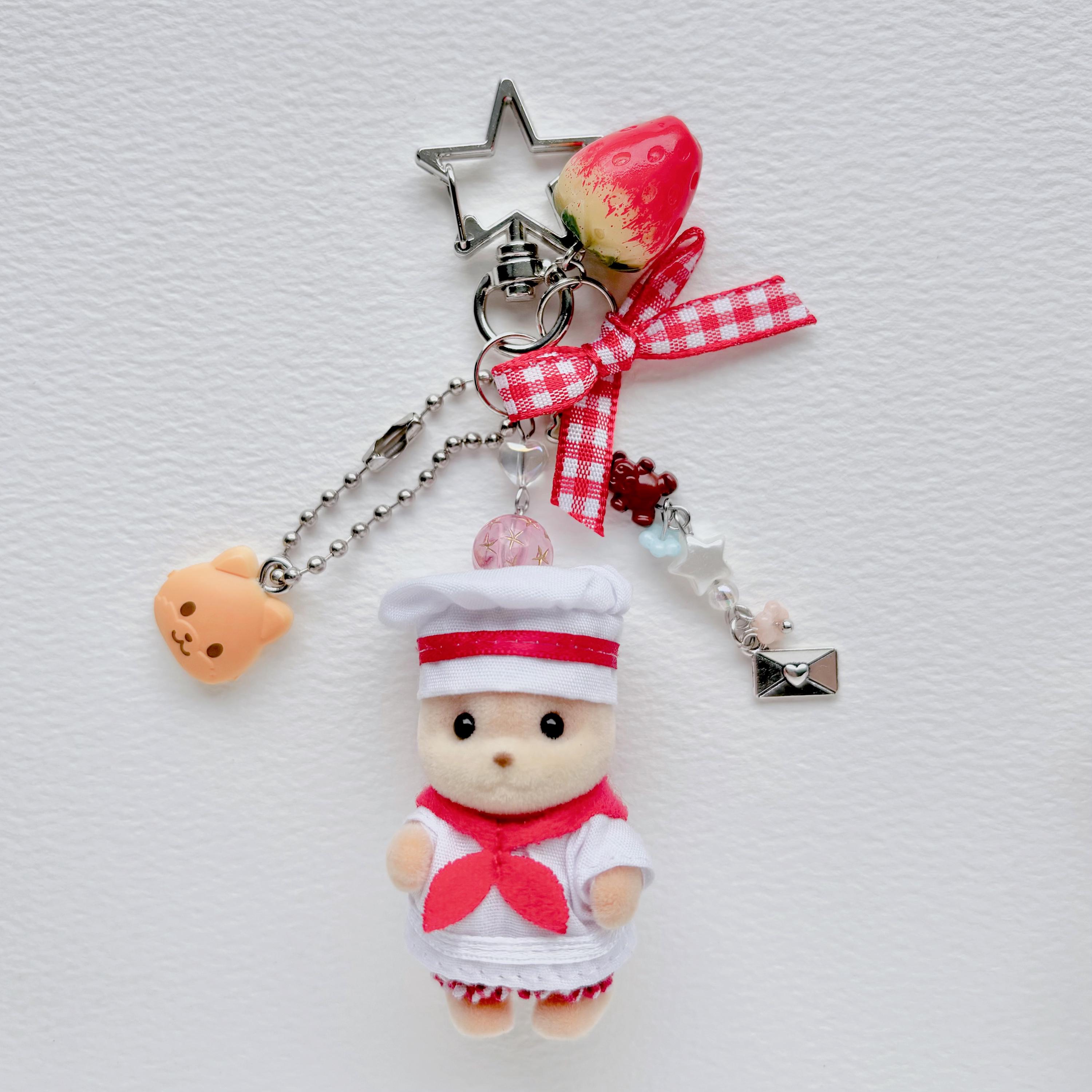 Sylvanian Calico Critter Keychain - Etsy