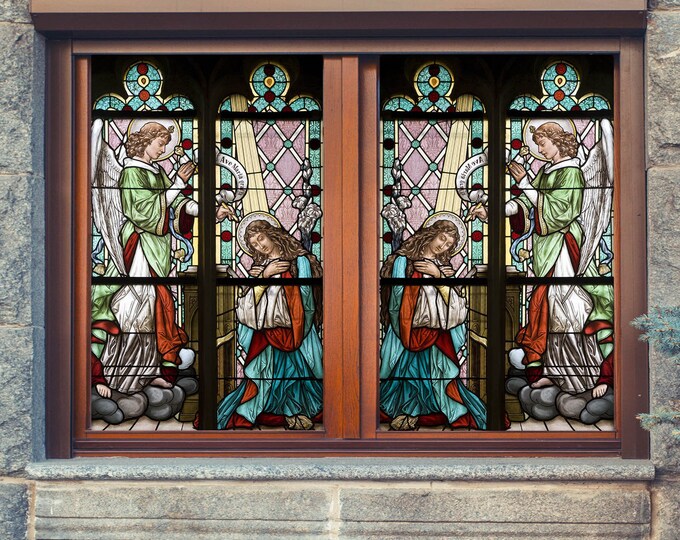 3D Artistic Pink Rose W6487 Window Film Print Sticker Cling Stained ...